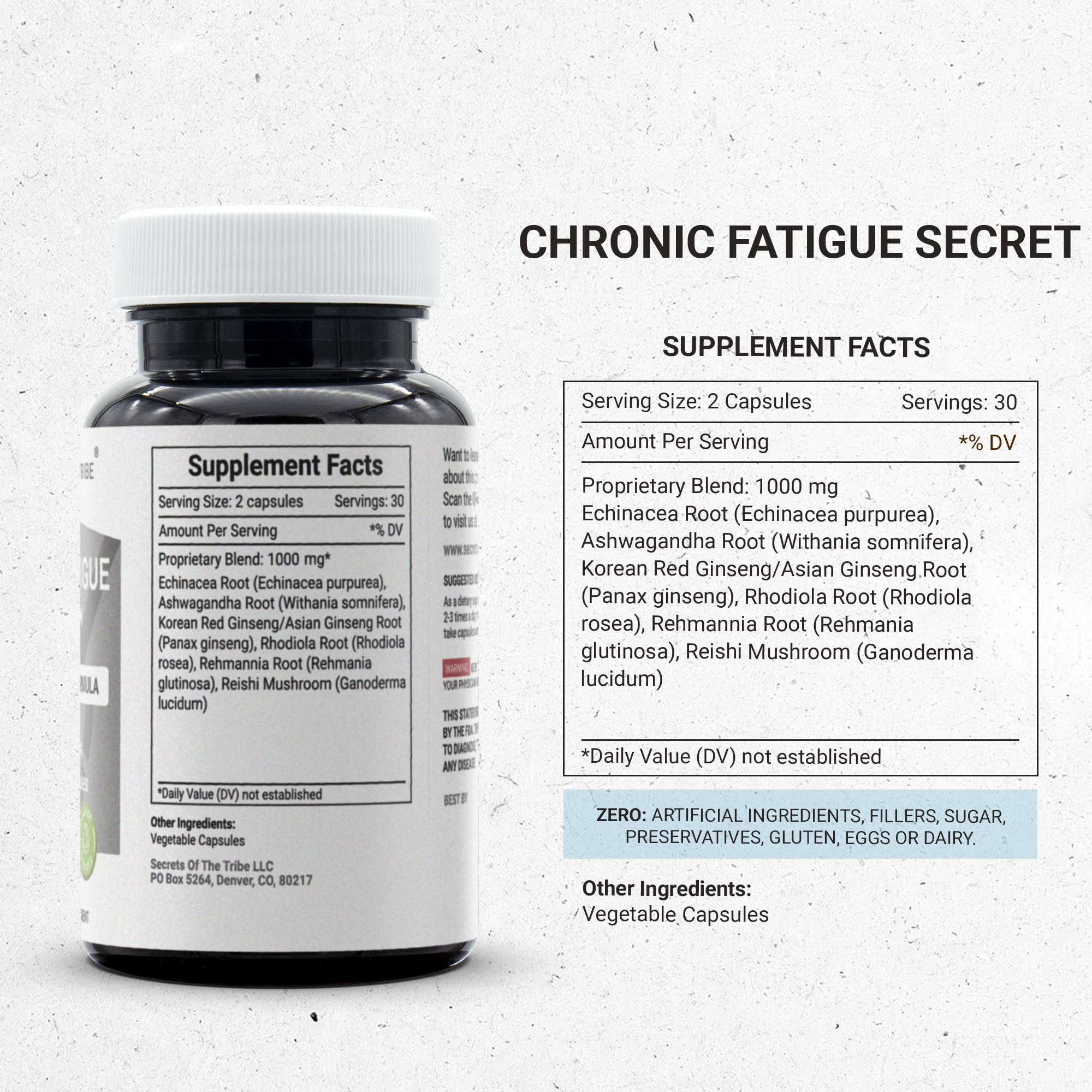 Chronic Fatigue herbal supplement benefits