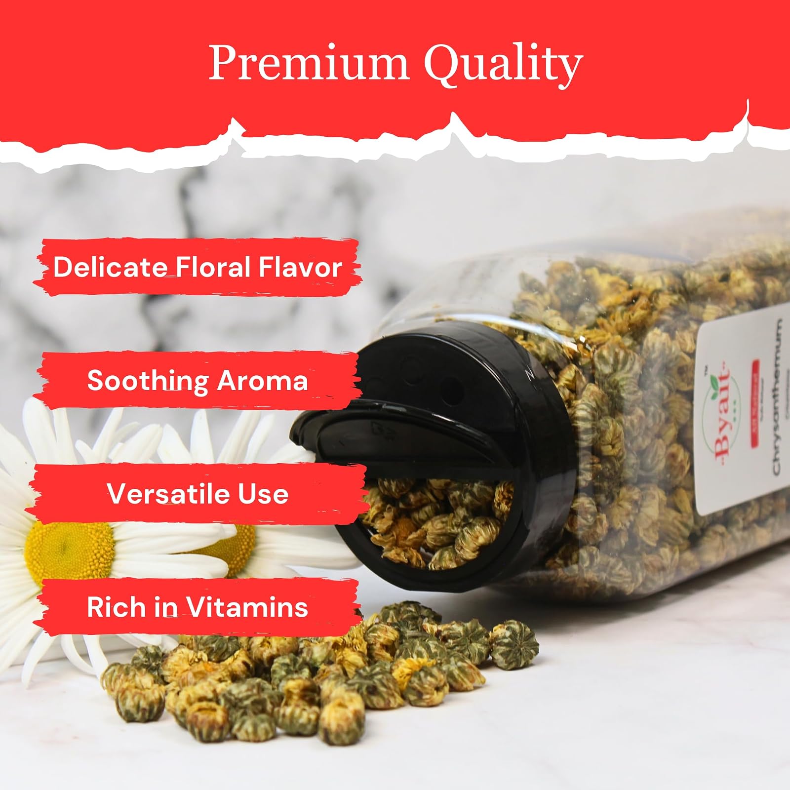 Chrysanthemum buds for calming infusion
