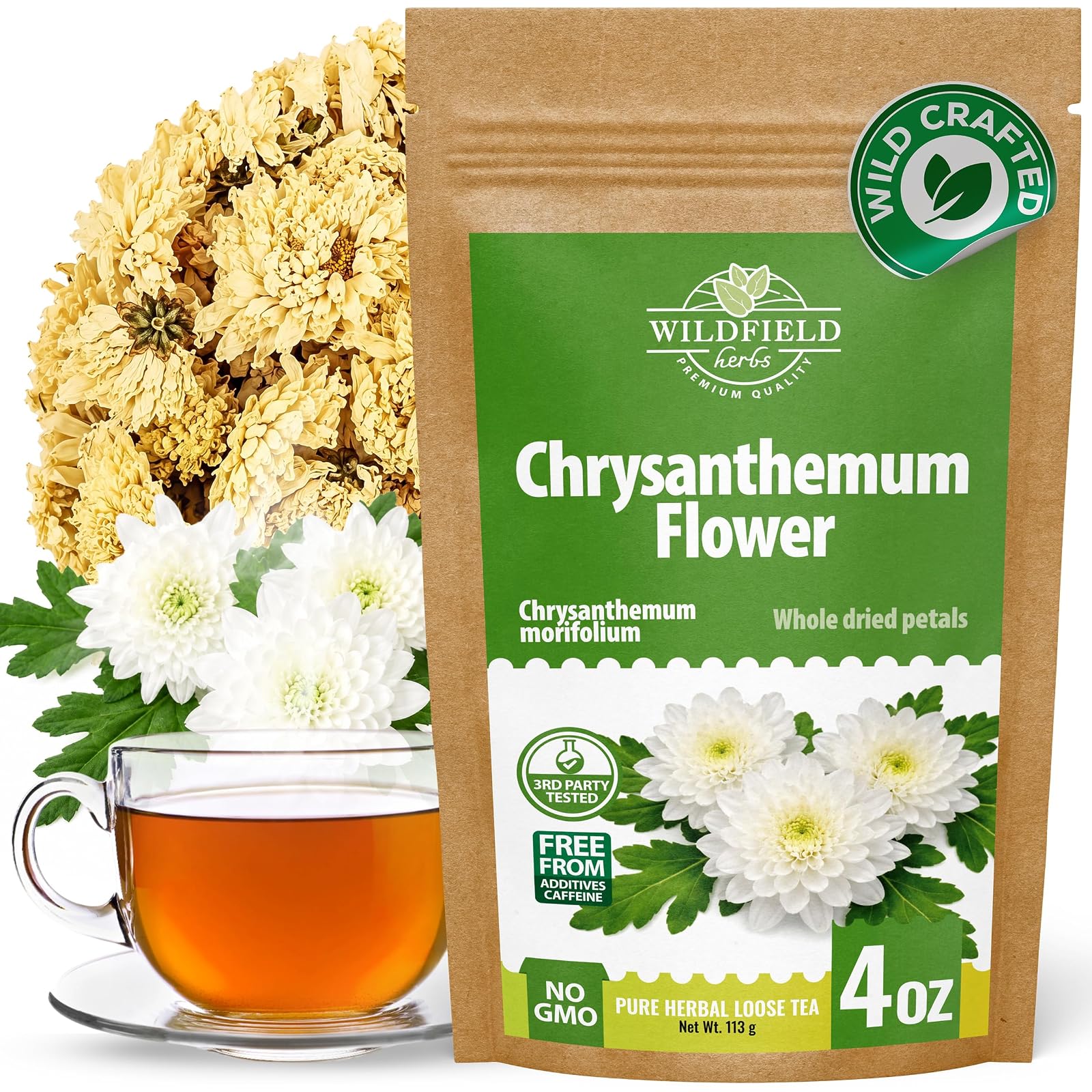chrysanthemum herbal tea dried petals