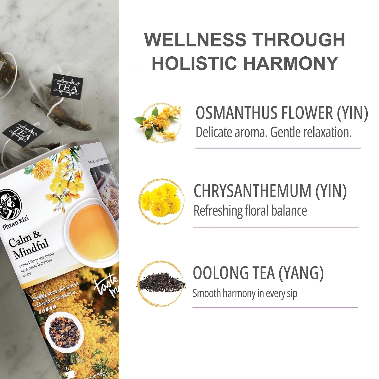 Chrysanthemum tea for soothing moments