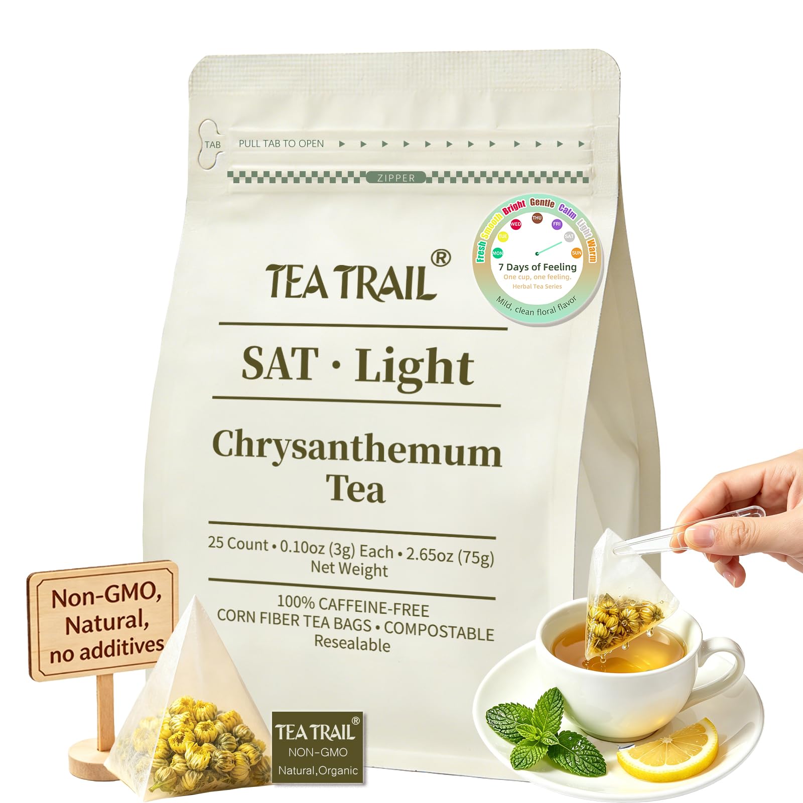 Chrysanthemum tea pyramid bags