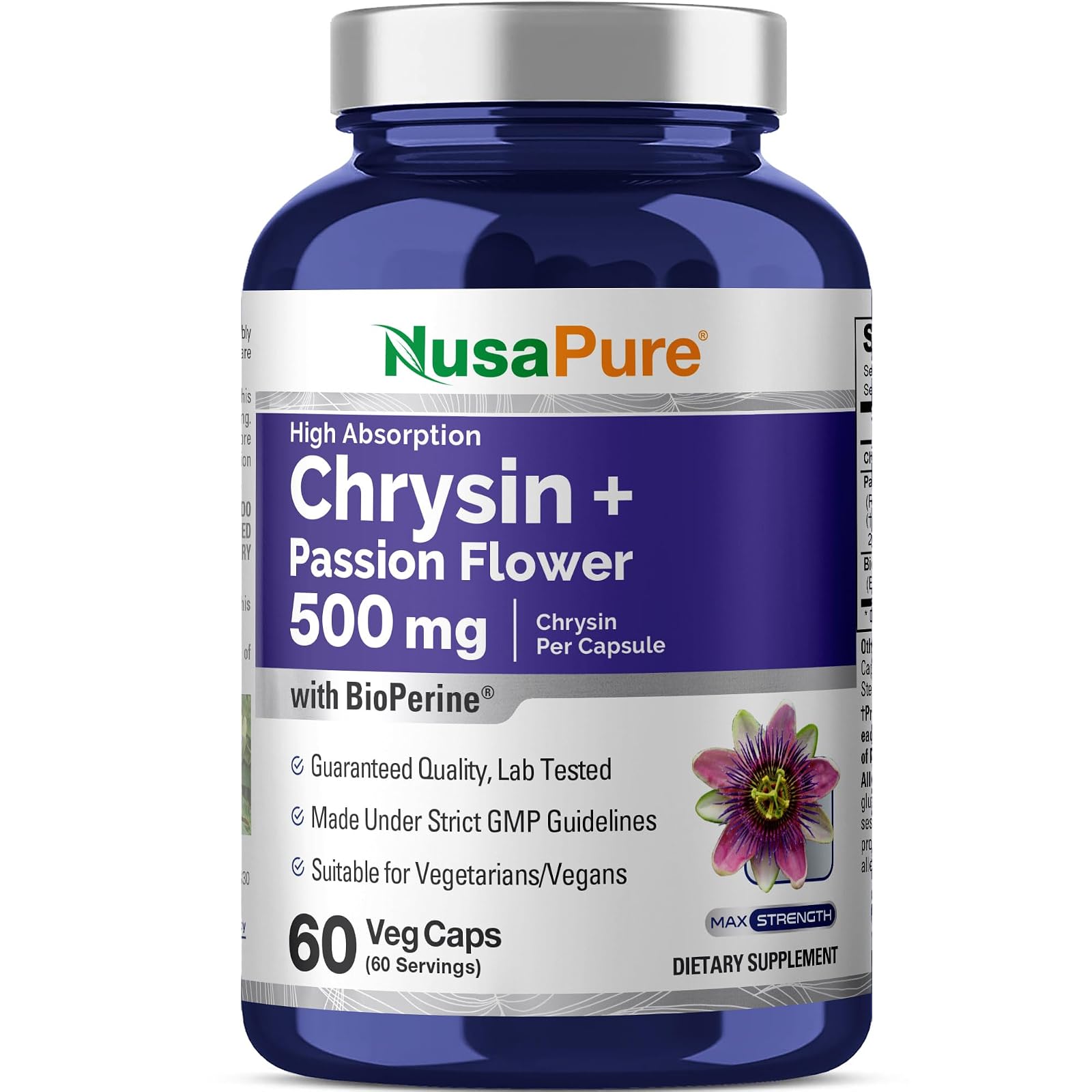 Chrysin multivitamins for daily wellness