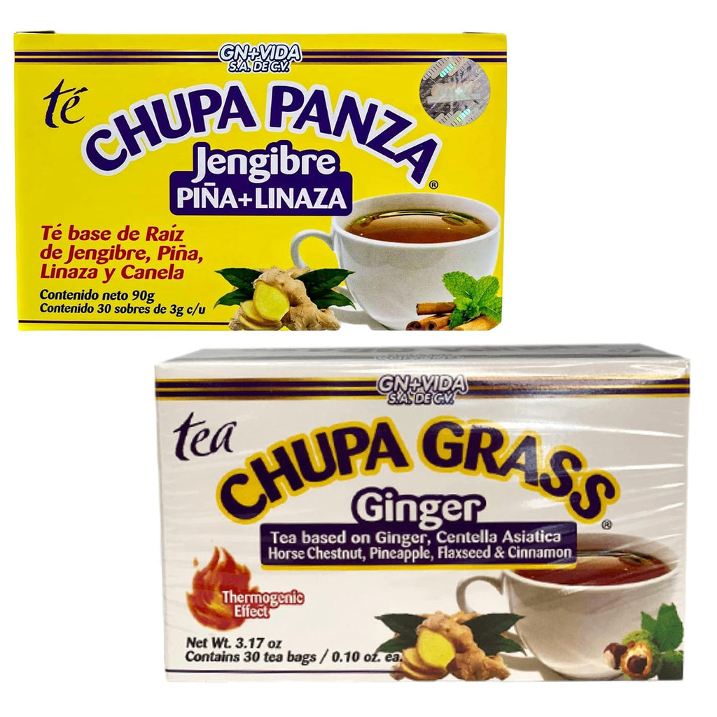 Chupa Grass & Panza ginger tea bags