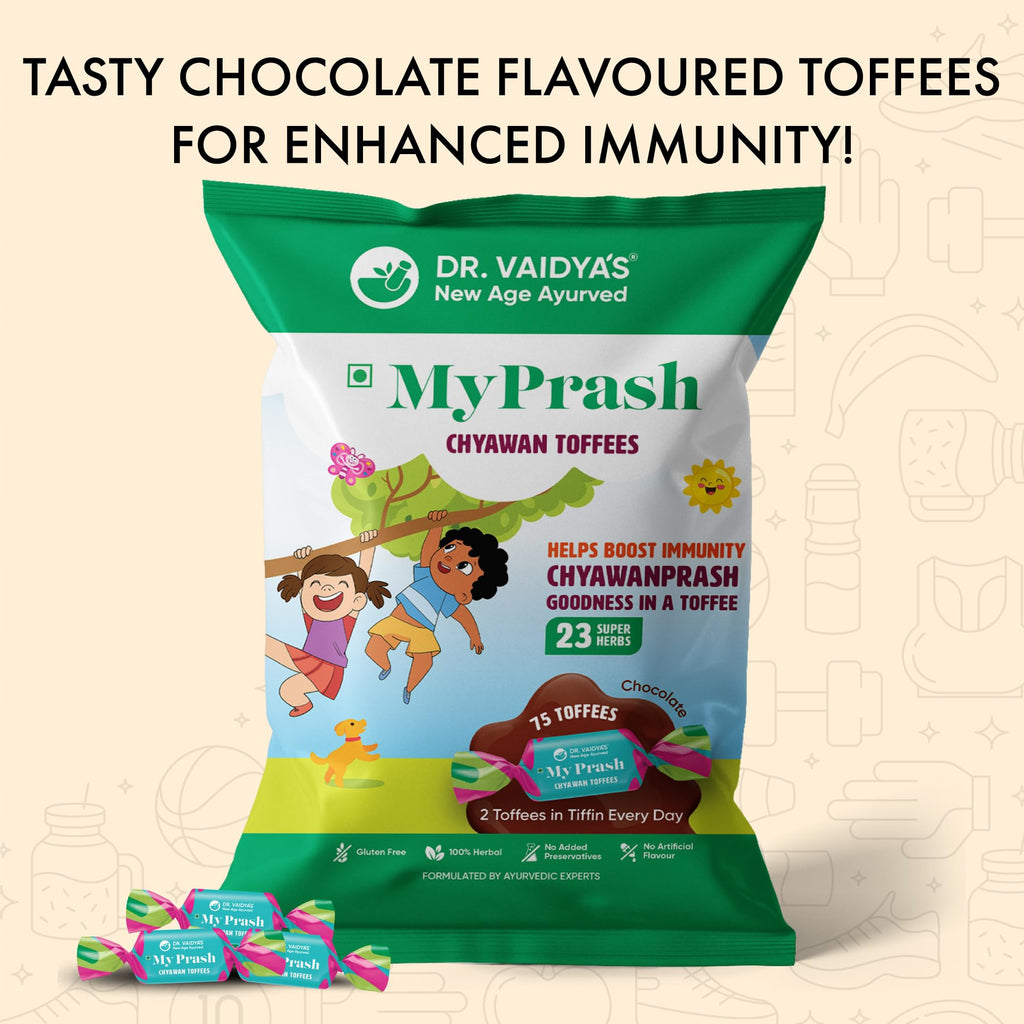 Chyawan Toffees pack for daily health
