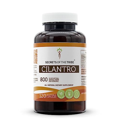 Cilantro capsules for digestive health