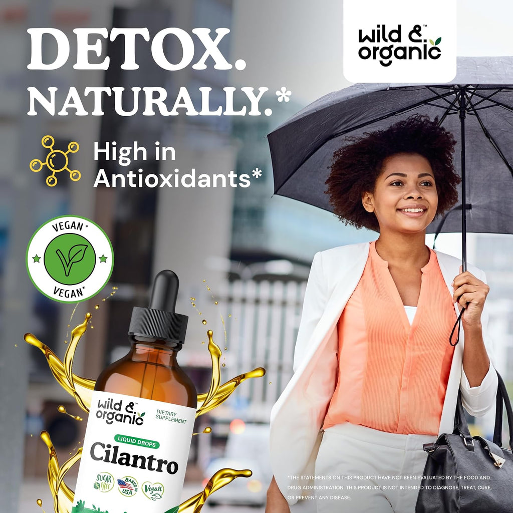 Cilantro tincture for detox cleanse