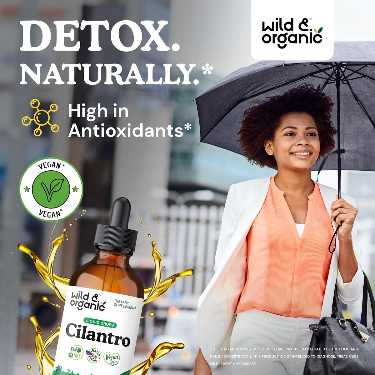 Cilantro tincture for detox cleanse