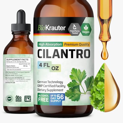 Cilantro tincture for natural cleansing