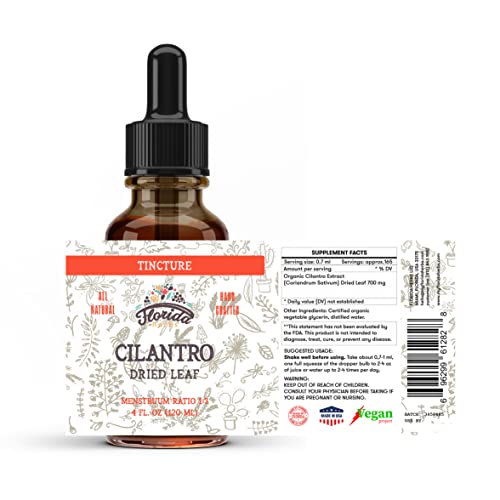 Cilantro tincture for natural detox