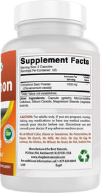 Cinnamon 250 capsules for easy dosing