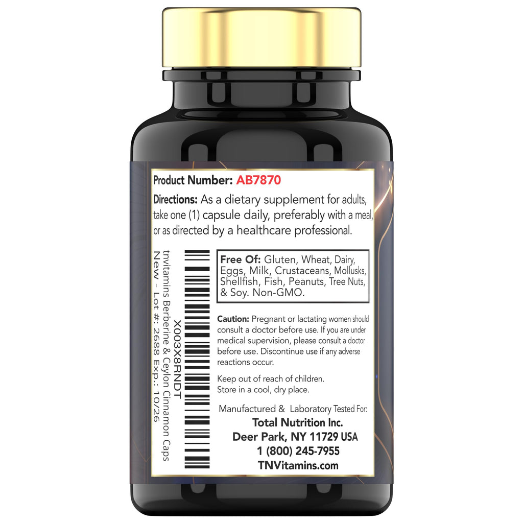 Cinnamon and berberine for balanced nutrition