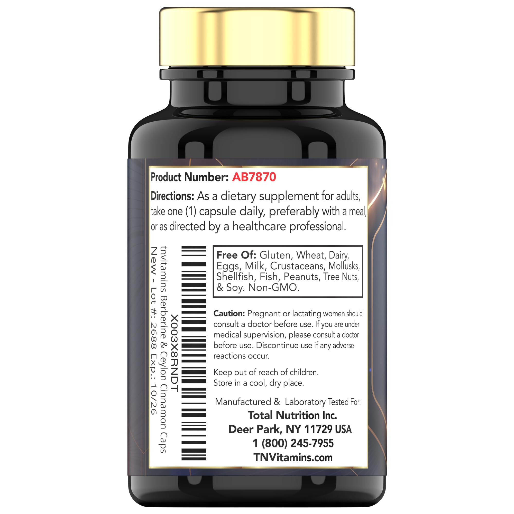 Cinnamon and berberine for balanced nutrition