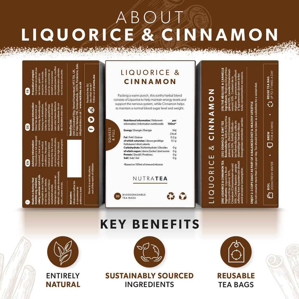 cinnamon and liquorice tea for relaxation