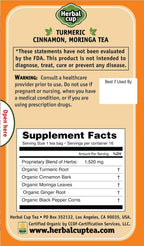 Cinnamon and moringa herbal infusion