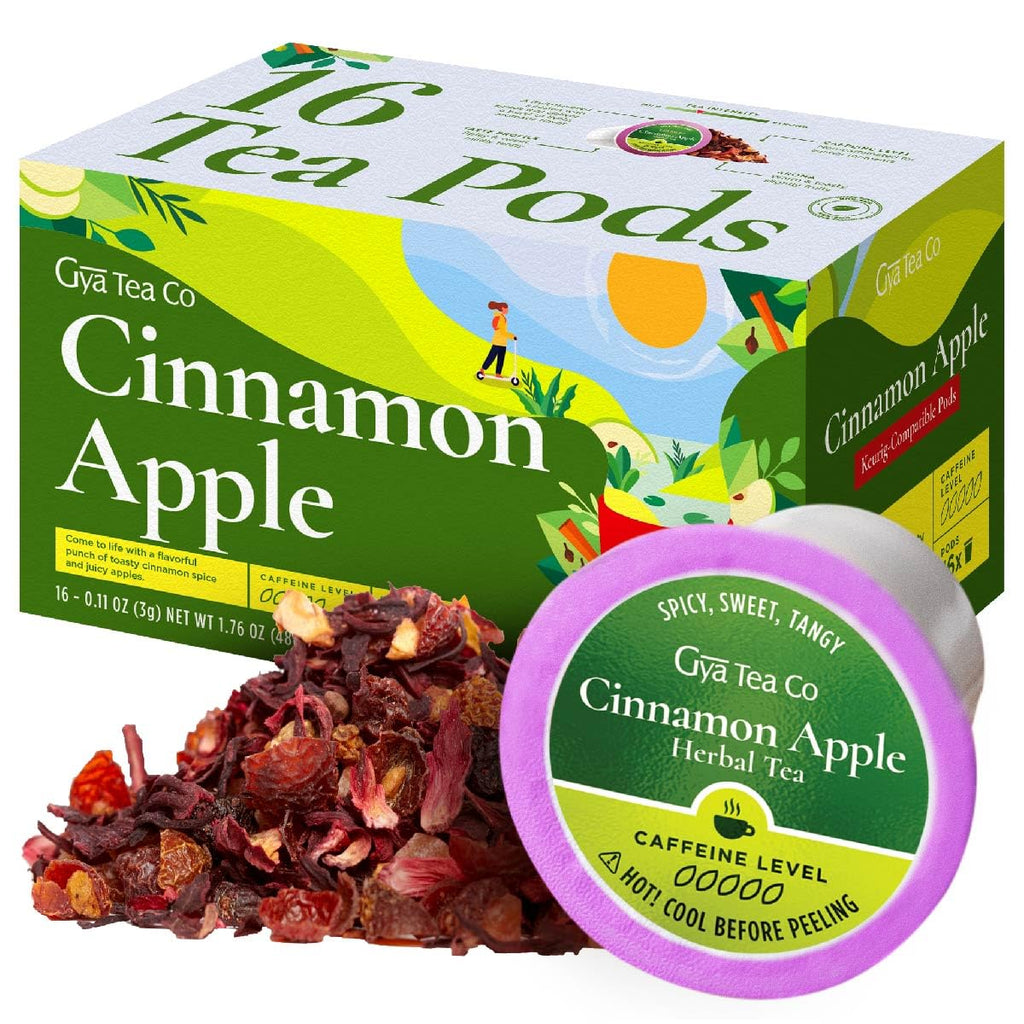 Cinnamon apple herbal tea pods