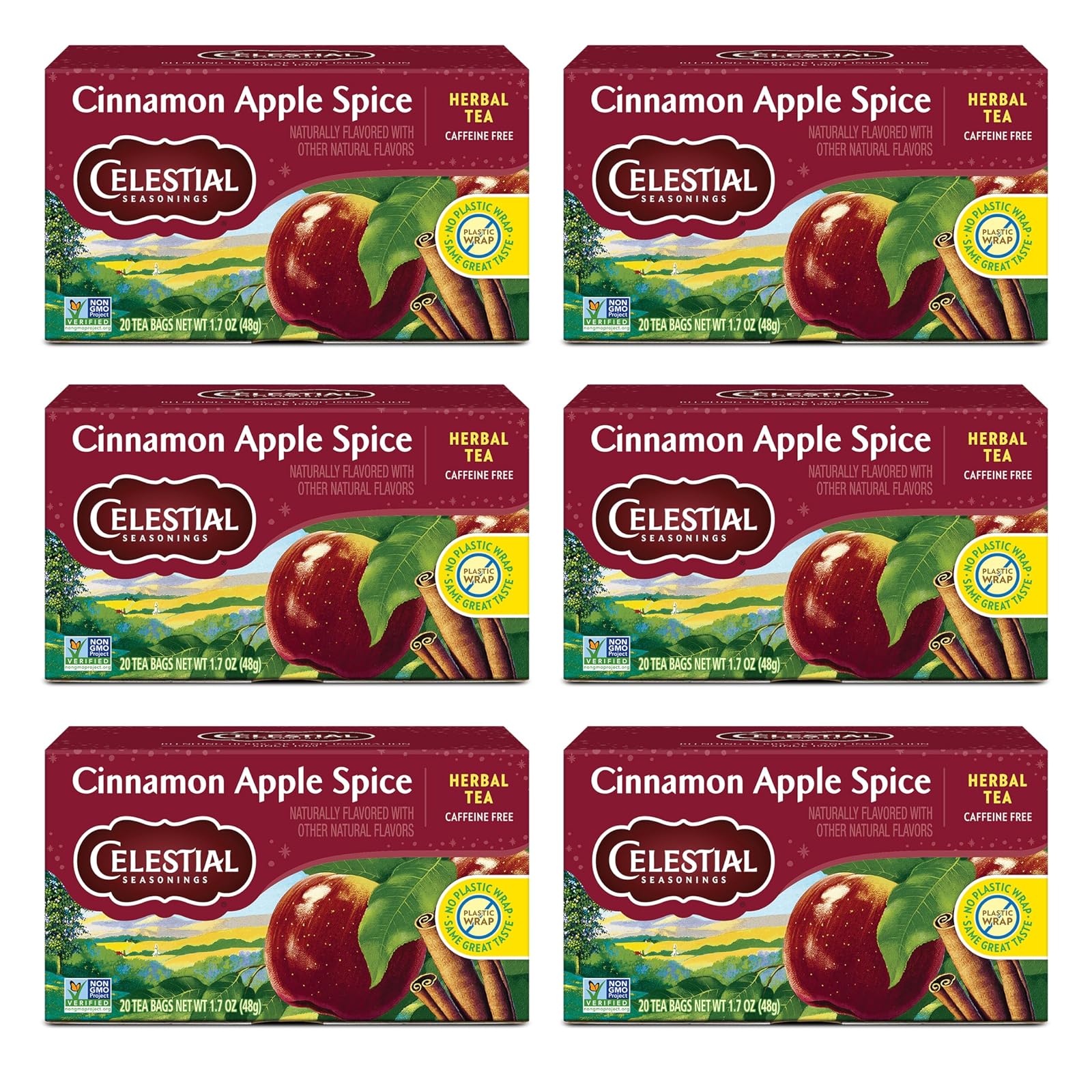 Cinnamon Apple Spice herbal tea bags