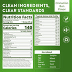Cinnamon bun plant based protein powder
