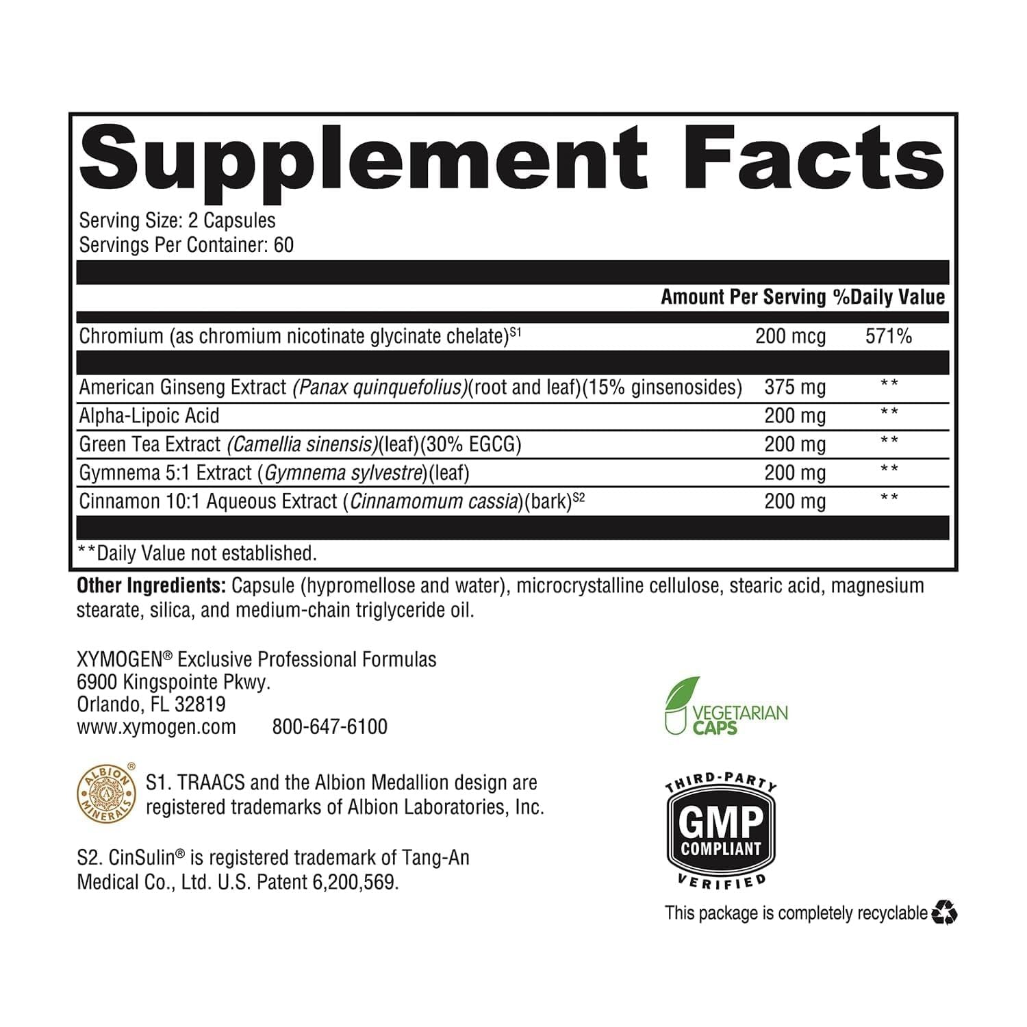 Cinnamon capsules for blood sugar support