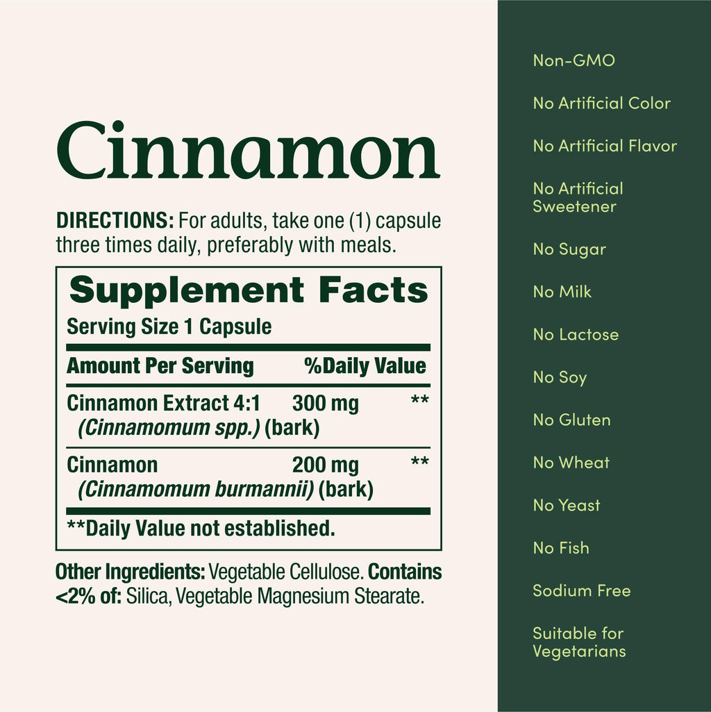 Cinnamon capsules for daily nutrition