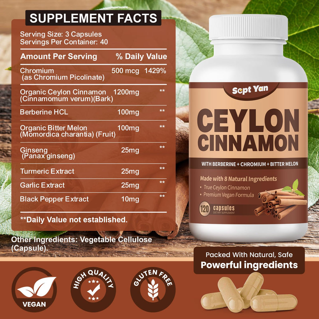 Cinnamon capsules for daily nutrition