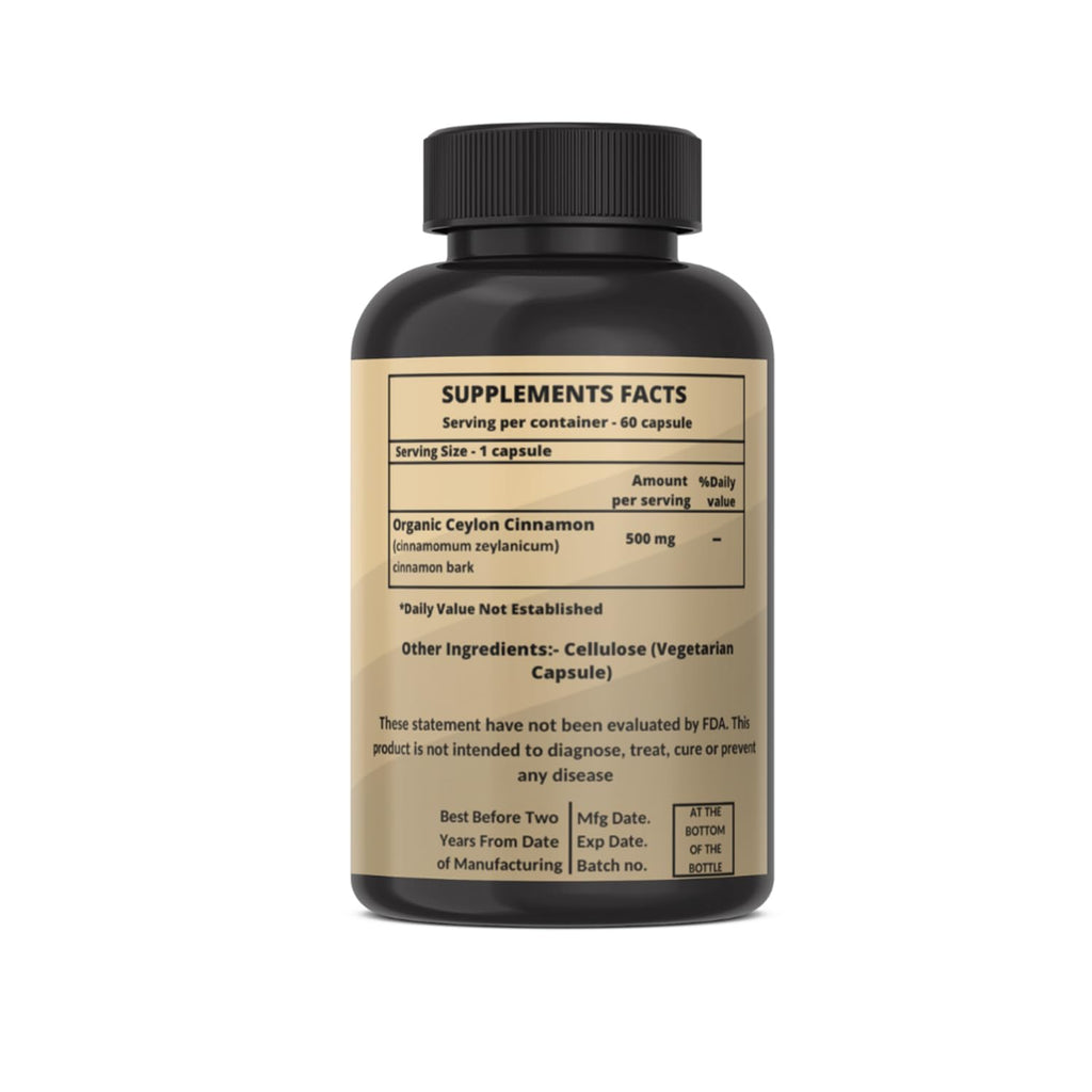 Cinnamon capsules for digestive support