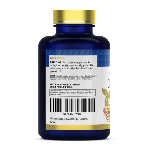 Cinnamon capsules for energy support