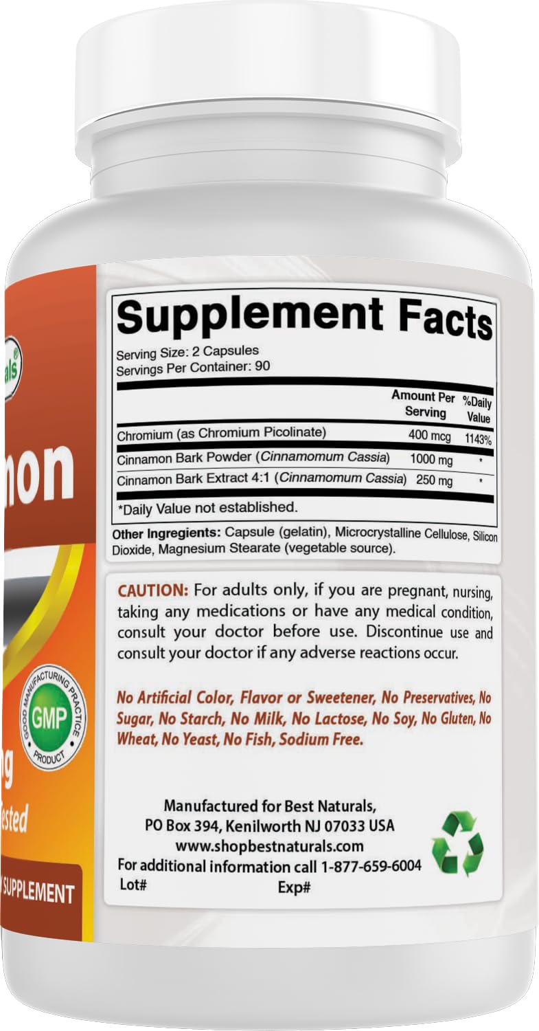 Cinnamon capsules for healthy digestion