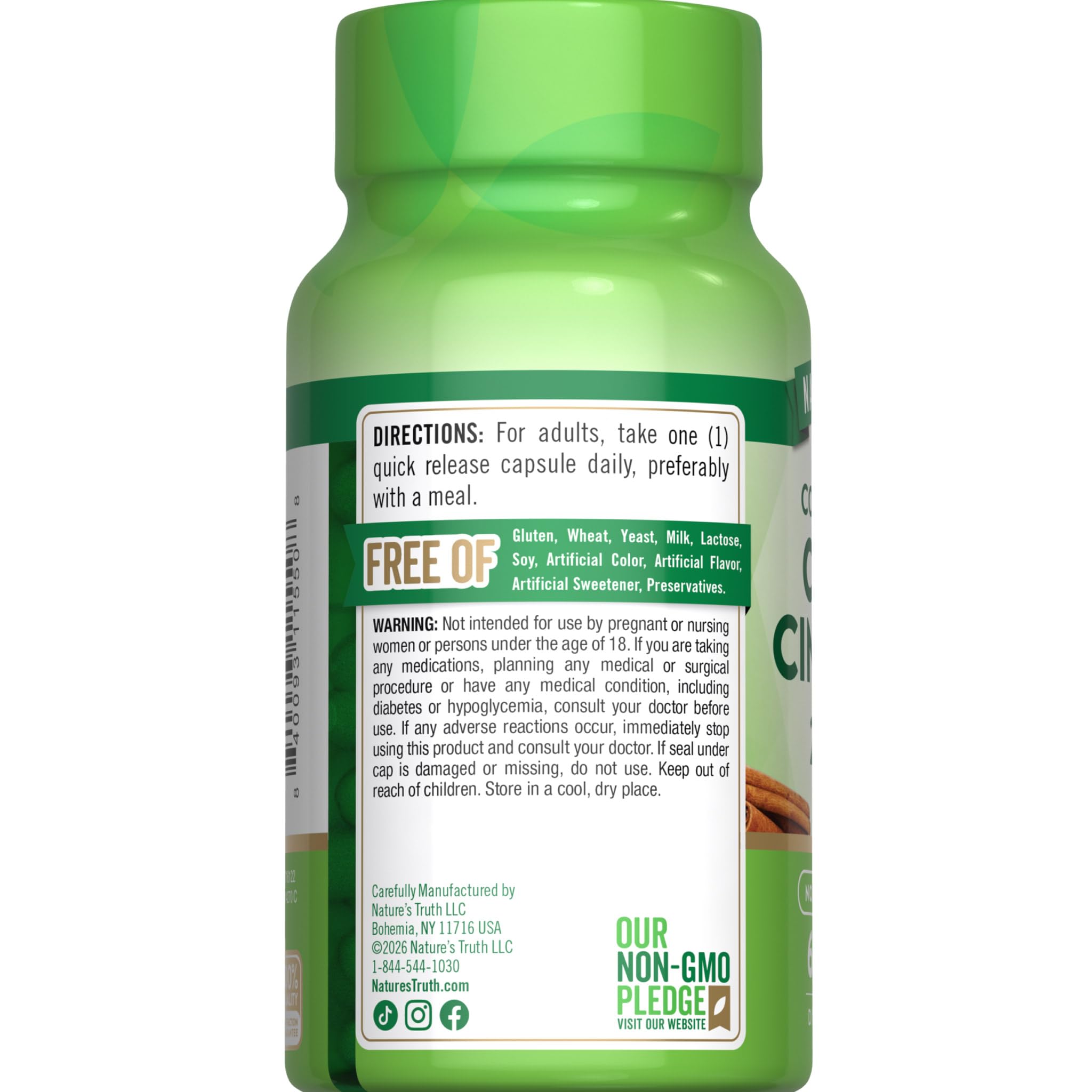 Cinnamon capsules for immune support