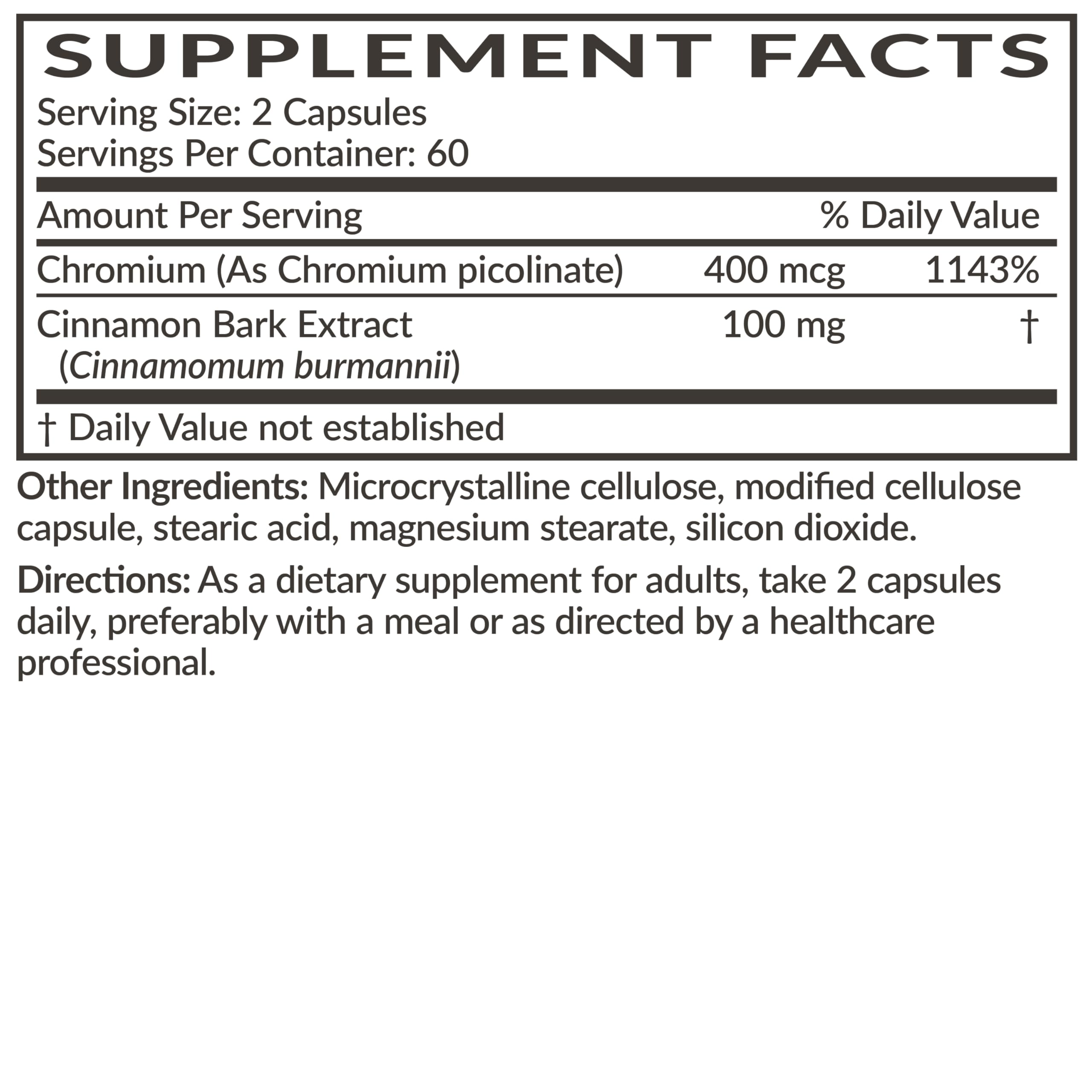 Cinnamon capsules for overall health
