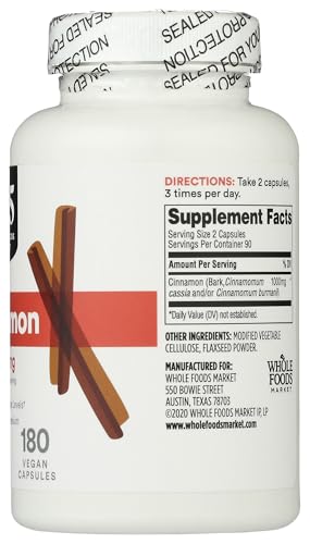 Cinnamon capsules for overall wellness
