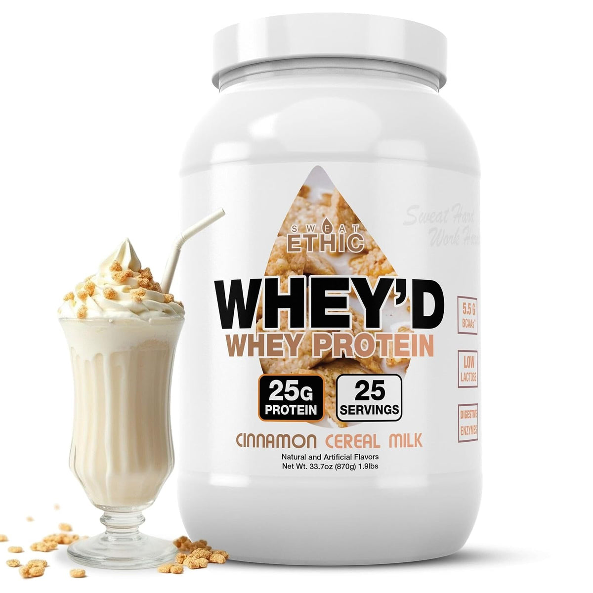 Cinnamon cereal milk protein powder