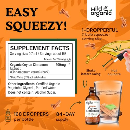 Cinnamon drops for healthy lifestyle