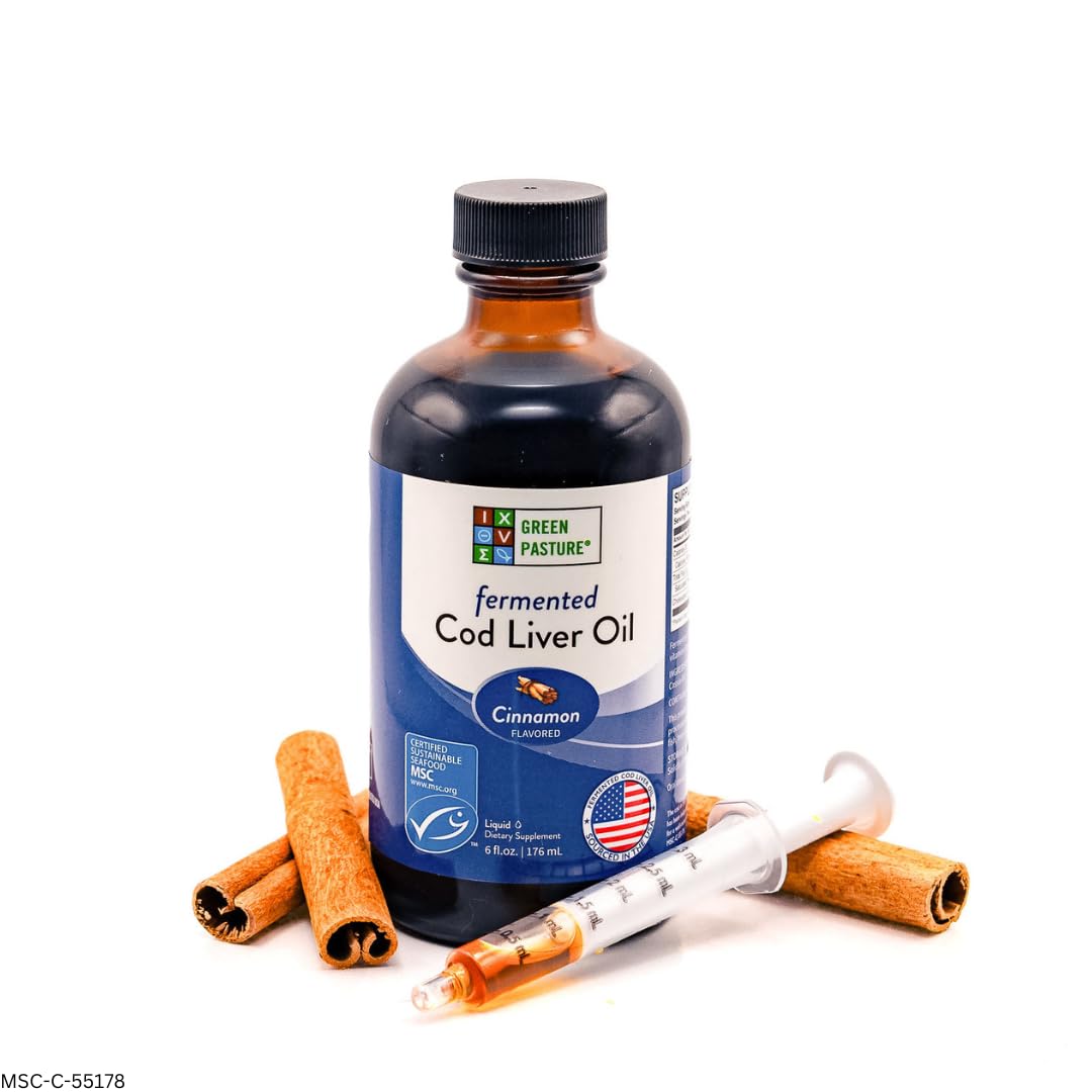 Cinnamon flavoured omega 3 liquid