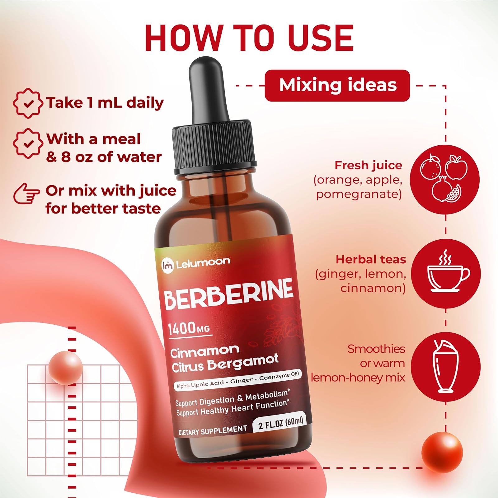 Cinnamon infused Berberine liquid