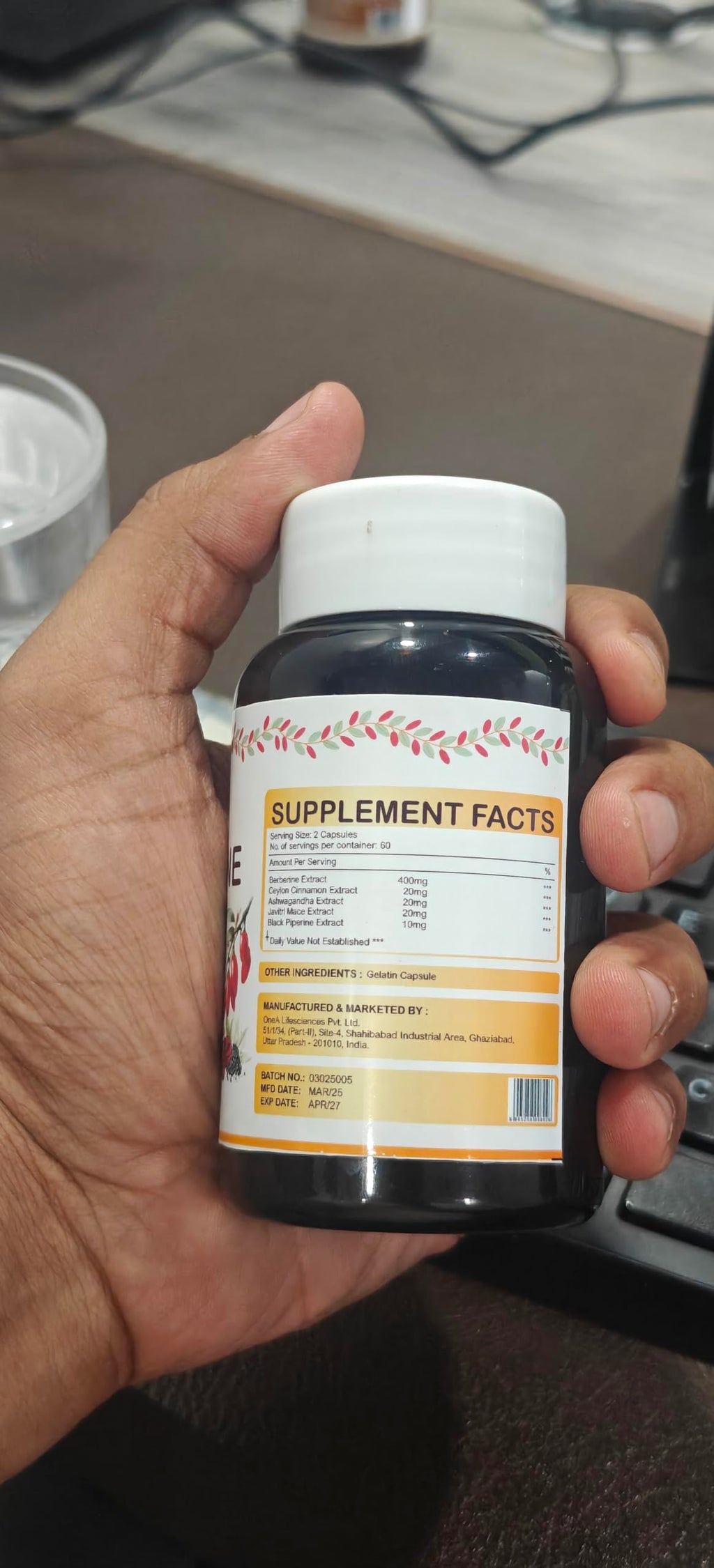 Cinnamon-infused wellness capsules
