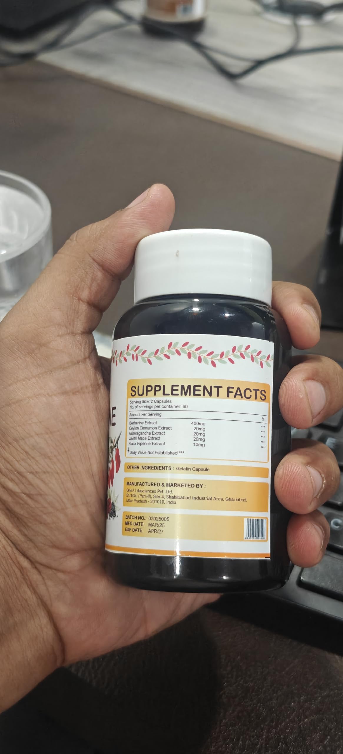 Cinnamon-infused wellness capsules