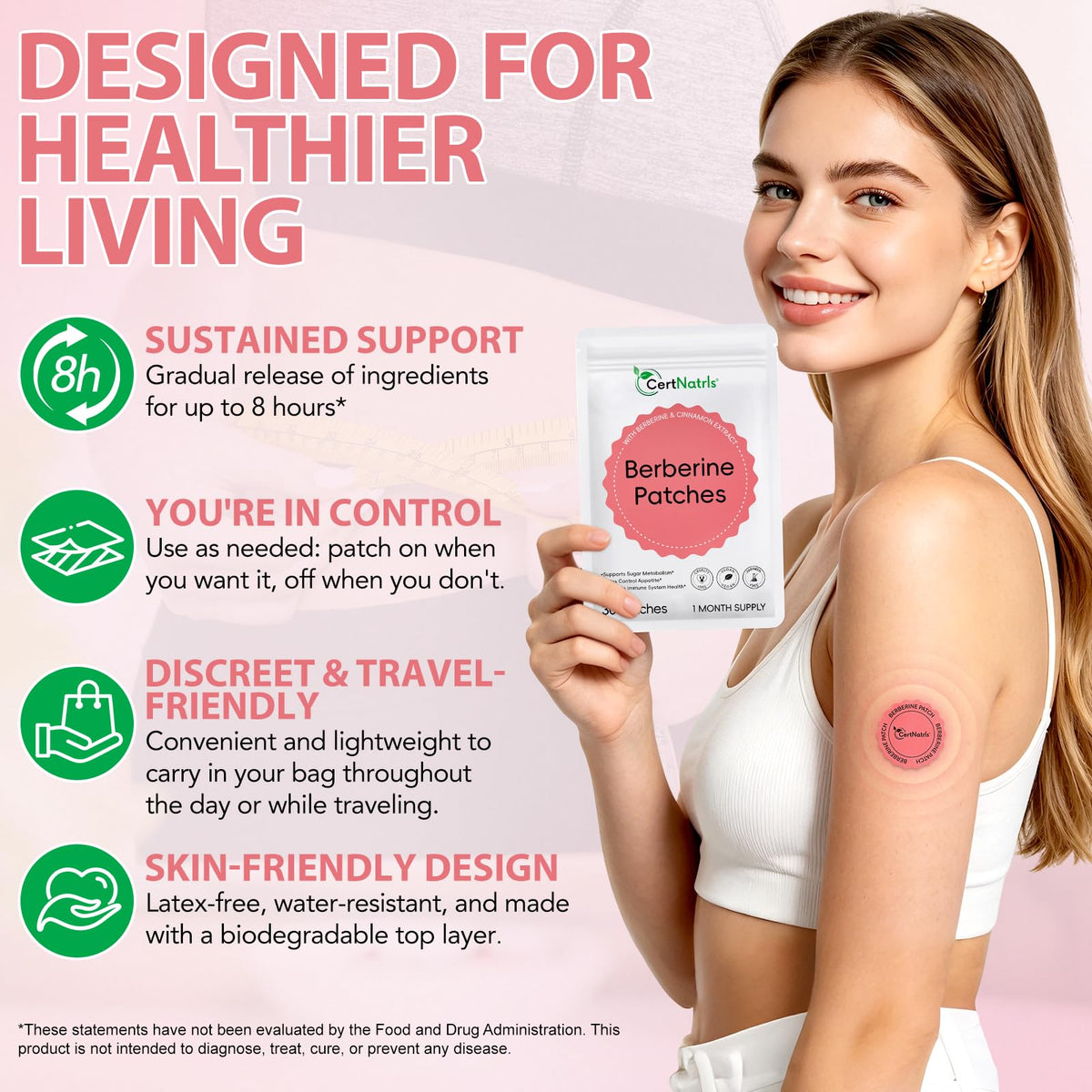 Cinnamon infused wellness patches