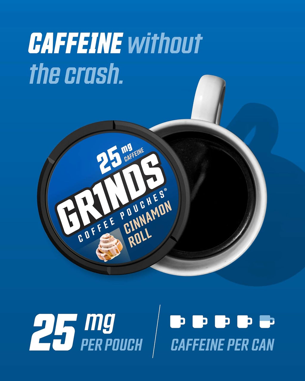 Cinnamon roll flavour coffee cans
