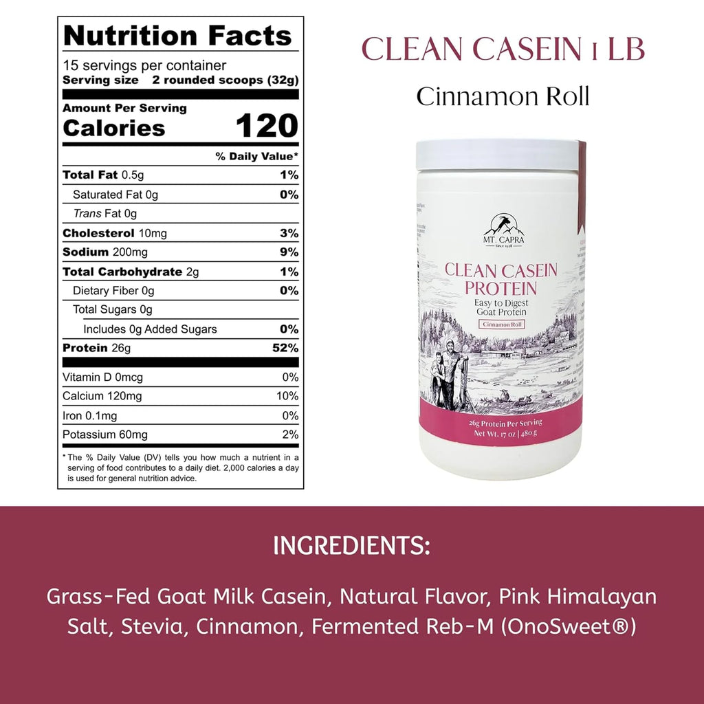 Cinnamon roll flavour protein powder
