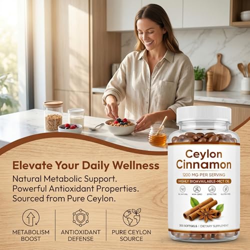 Cinnamon softgels for daily wellness