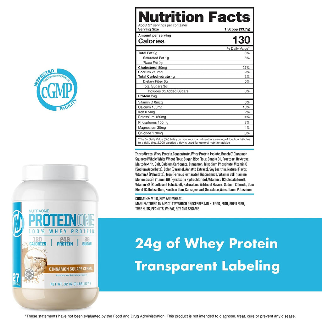 Cinnamon Square Whey Protein shake