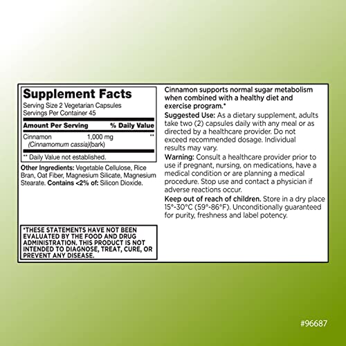 Cinnamon supplement for digestive health