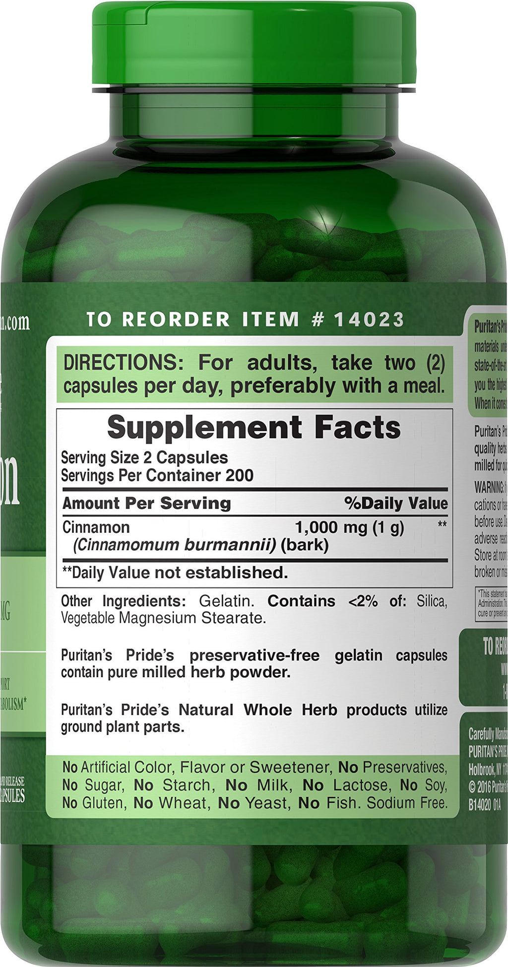 Cinnamon supplement for digestive support