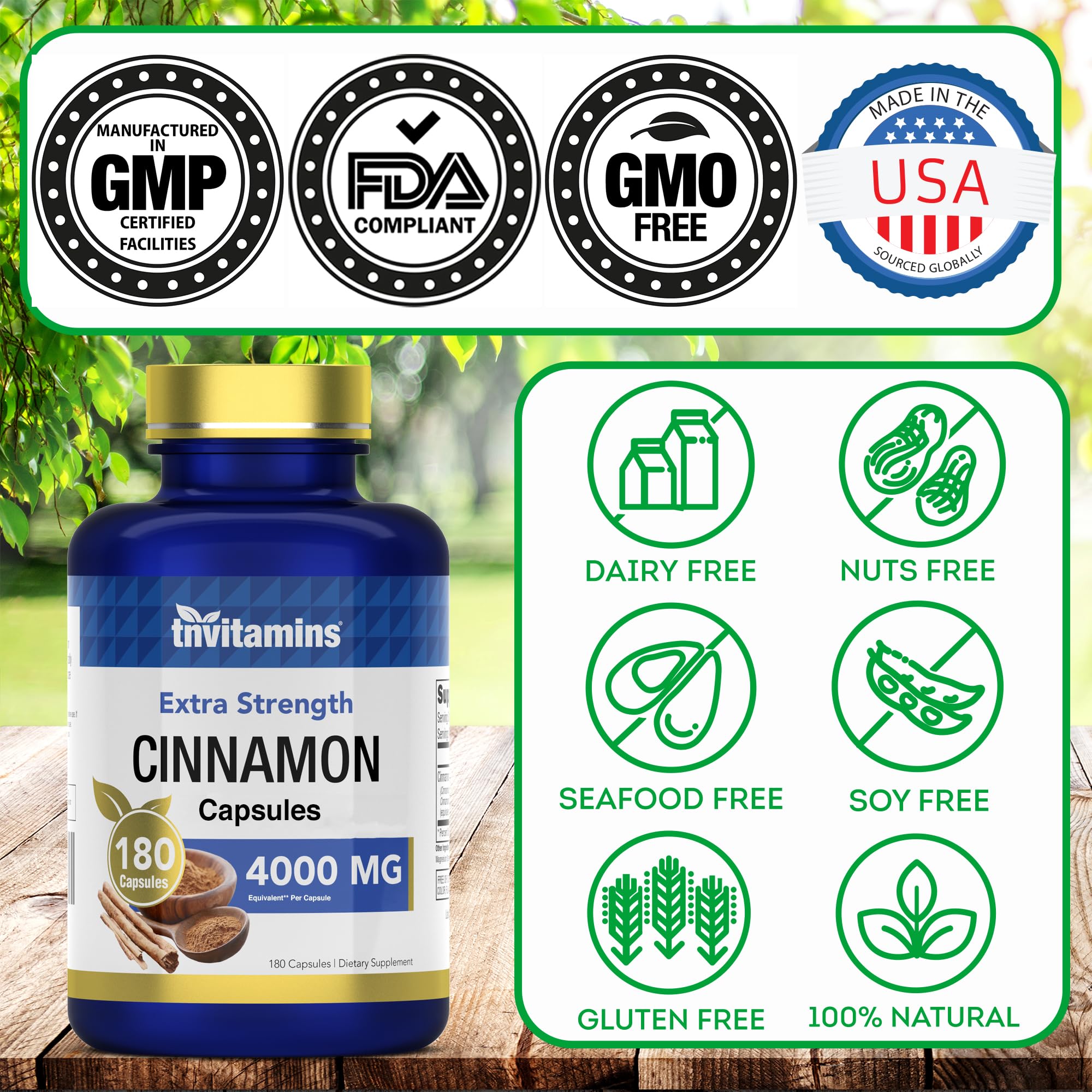 Cinnamon supplement for heart health