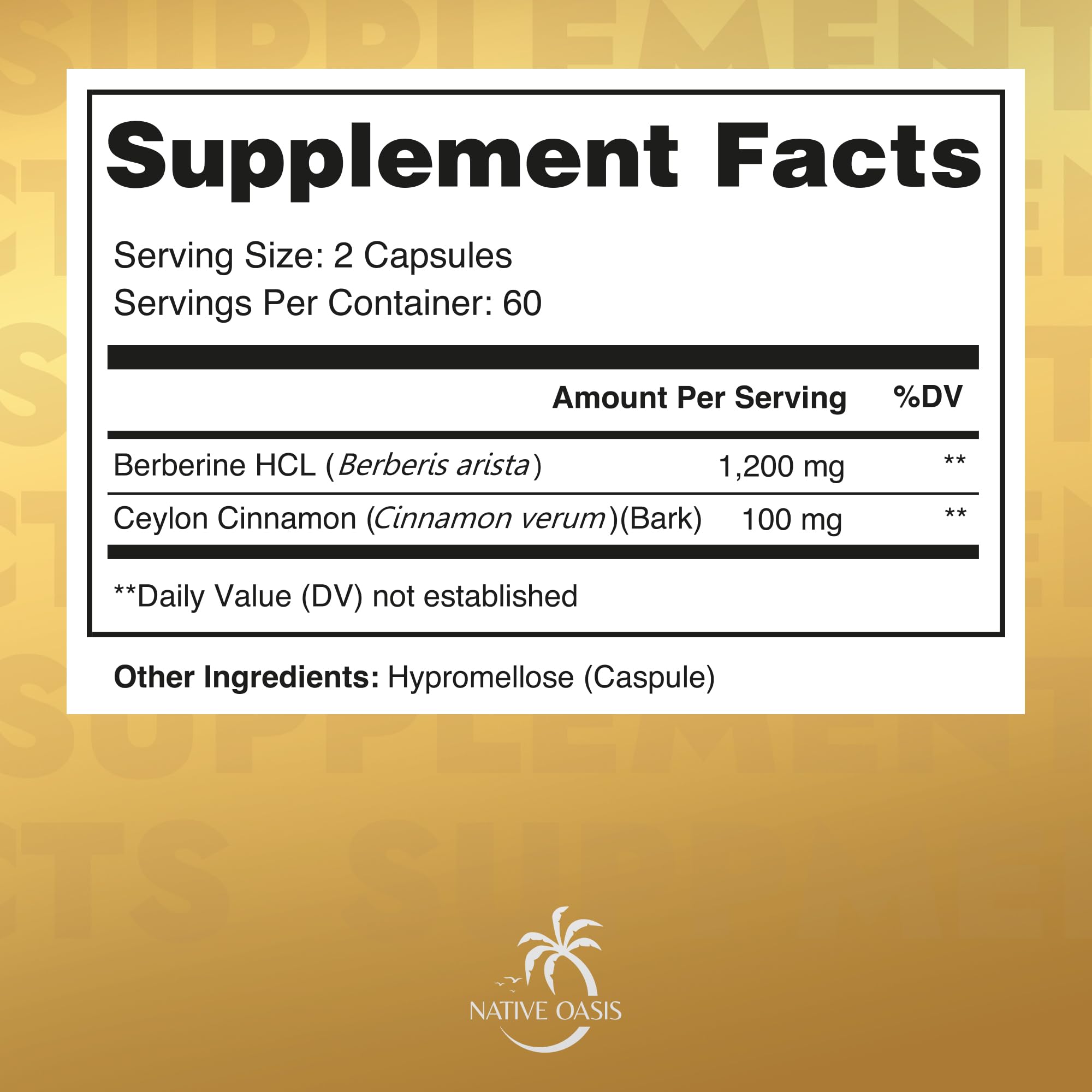 Cinnamon supplement for overall health