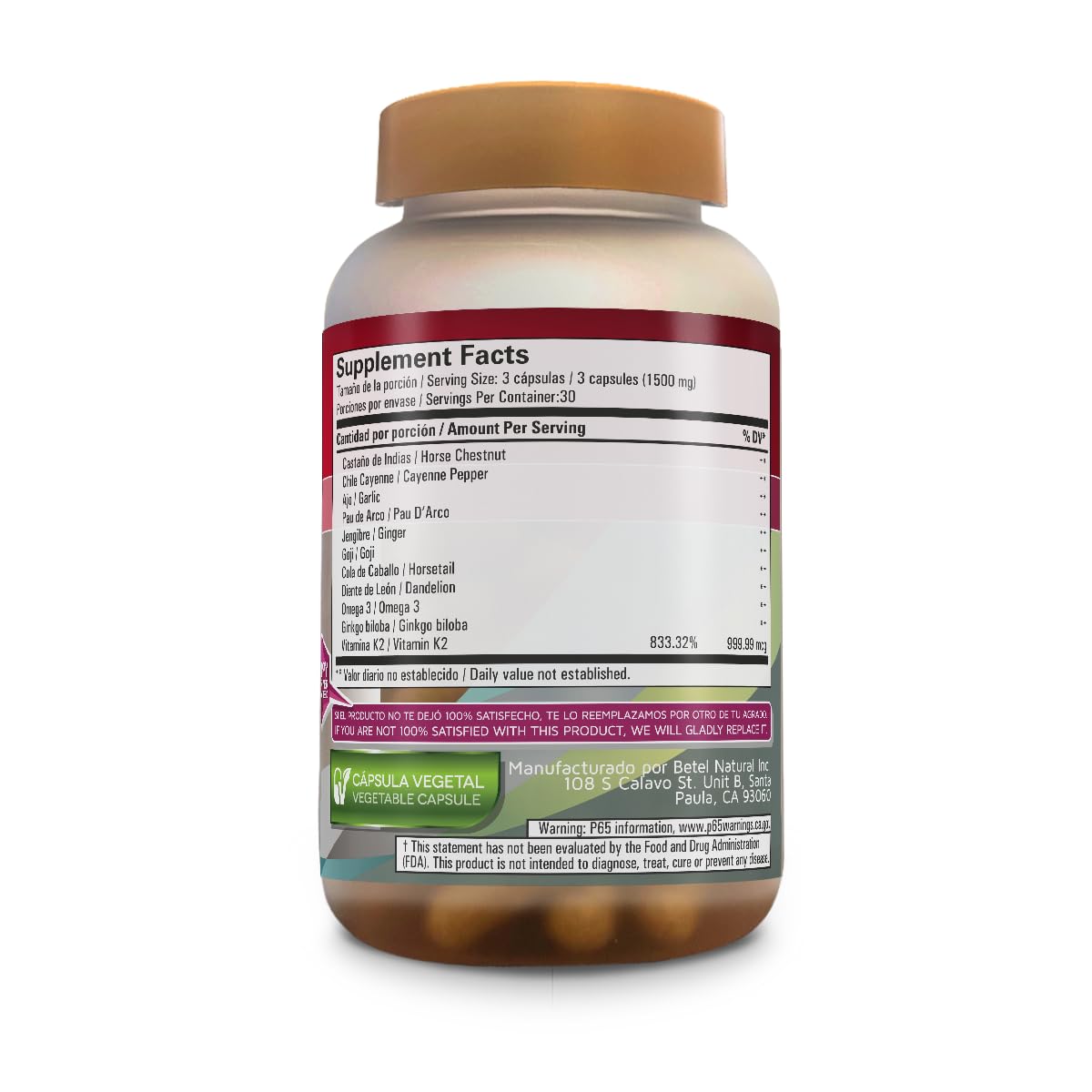 Circulamax capsules for improved blood flow