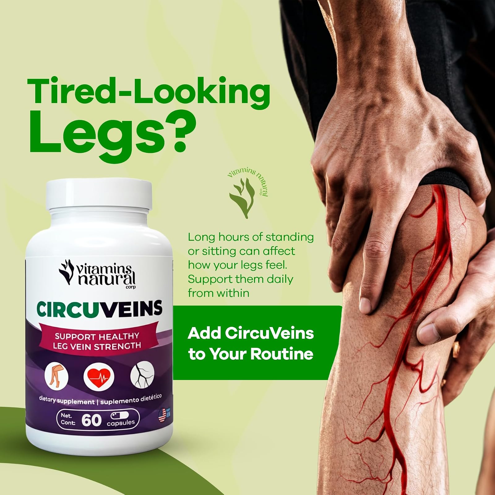 CircuVeins for tired legs relief