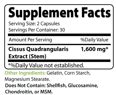 cissus quadrangularis capsules for wellness