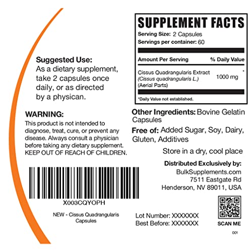 Cissus Quadrangularis extract for mobility