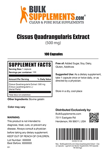 Cissus Quadrangularis extract for mobility